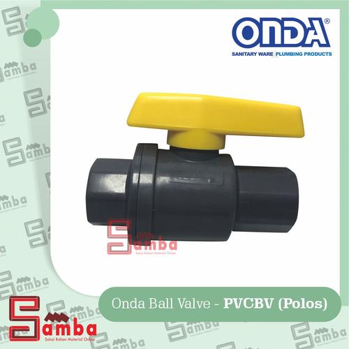 Jual Onda Ball Valve Onda 11/4 Polos Stop Kran Onda PVCBV Polos dengan ...