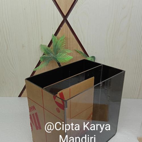 Jual Soliter Akrilik 15 x 10 x 15 hitam + Soliter Cupang + Soliter ...