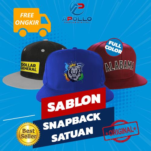 Jual TOPI SNAPBACK CUSTOM CAP HAT TULISAN NAMA SABLON GAMBAR LOGO ...