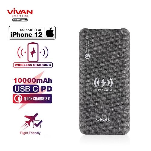 Jual VIVAN Powerbank Wireless Fast Charging 10000mAh Power Bank PD+QC3 ...