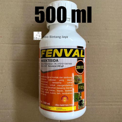 Jual Insektisida Kontak Fenval 200 EC Unt Ulat Trips Penggerek 500 Ml ...
