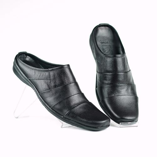 Jual Sepatu Slop Pria Bustong Slip On Sepatu Sandal Kulit Asli AN04 ...