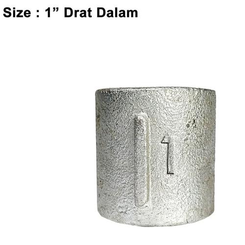 Jual SOK DRAT 1" BESI GALVANIS / SOCK 1" INCH BESI / SOCKET GALVANIS 1 ...