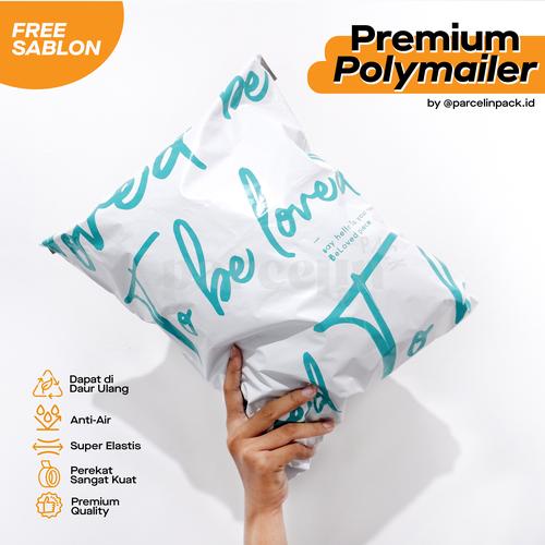 Jual [17X30+5cm] FREE SABLON - POLYMAILER PREMIUM / PLASTIK PACKING PEREKAT - Putih Matte - Kota ...