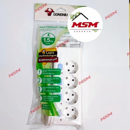 Jual KABEL COLOKAN LISTRIK 4 SOKET MULTI GONGNIU SNI - 5M - Jakarta ...