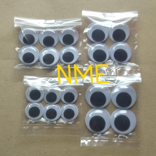 Jual [3 pasang] Mata Boneka (Mata-mataan) Bentuk Bundar: Polos | 15 mm ...