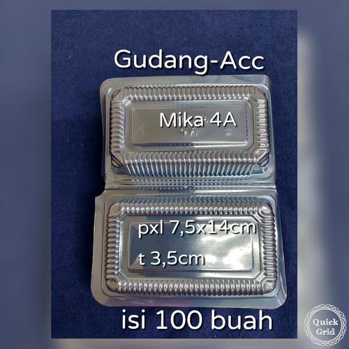 Jual MIKA PLASTIK MIKA 4A BENING KPM-4 TEMPAT KUE MAKANAN NASI PUDING ...