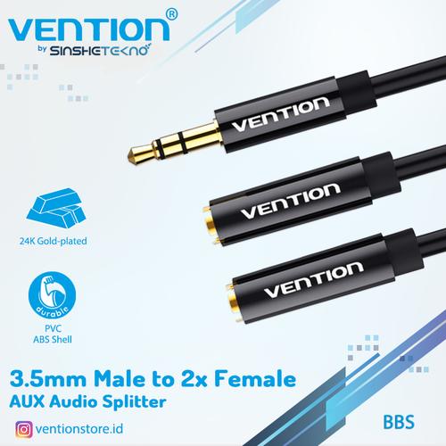Promo Vention [BBB] Kabel Aux Audio Splitter 3.5mm Male to 2 Female ...