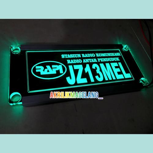 Jual Papan Nama Akrilik Custom Call Sign Radio Orari Petunjuk Nama ...