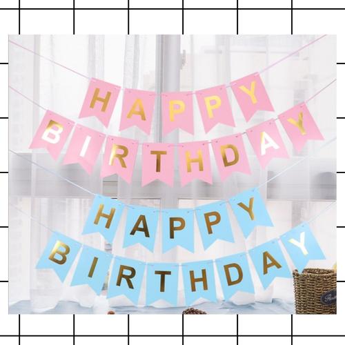 Jual Banner Letter / Benner Ulang Tahun / Banner Happy Birthday - Hitam ...
