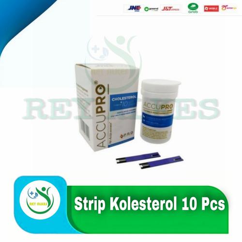 Jual Strip Accupro Kolesterol Cholesterol Darah 10 pcs Accu Pro ...