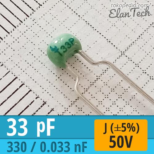 Jual 33pF / 330 MLCC Torch Ceramic Capacitor 33 pF Kapasitor ElanTech ...