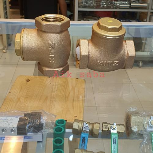 Jual swing check Valve kitz 21/2"(inch) kitz check valve kuningan ...