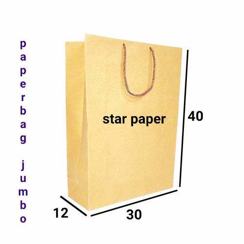 Jual paper bag polos besar jumbo 30x40 - Cokelat, 30x40 - Kab. Sidoarjo ...