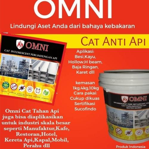 Jual Omni Cat tahan api kemasan 4kg aplikasi besi,gypsum,h beam ...
