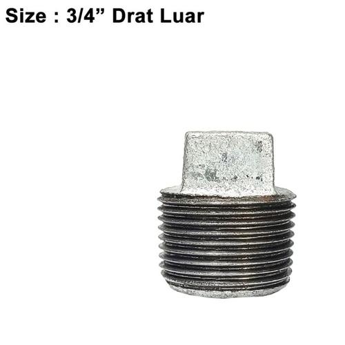 Jual PLUK GALVANIS 3/4 INCH / PLUG 3/4 INCH GALVANIS / DOP DRAT LUAR 3/ ...