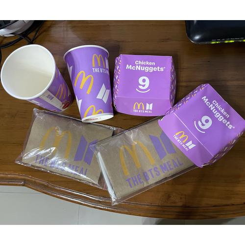 Jual BTS Meal Mcd Packaging Paper Bag Gelas Nugget McDonald - Kab ...
