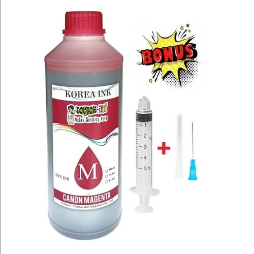 Jual Tinta Printer Dye Korea Canon Magenta Anti Water & UV 1 Liter - G ...