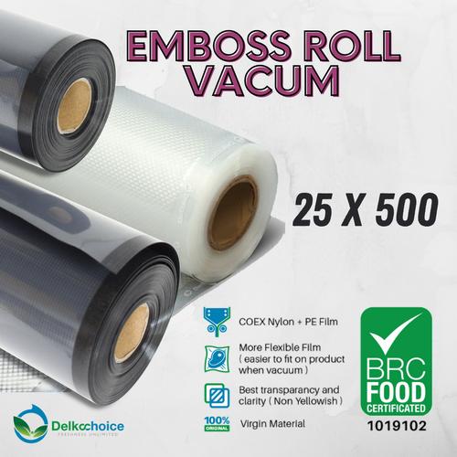 Jual PLASTIK VACUUM / VACUM SEALER EMBOSSED / EMBOSS EMBOS ROLL 25 X ...