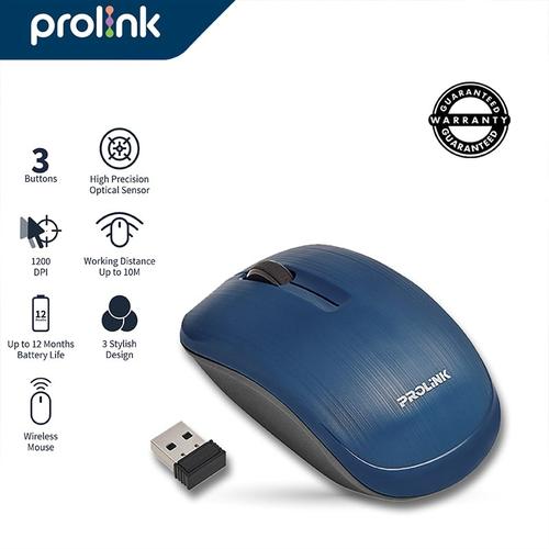 Jual PROLINK PMW5010 Mouse Wireless Bluetooth 3 Button 2.4Ghz 1200 DPI ...