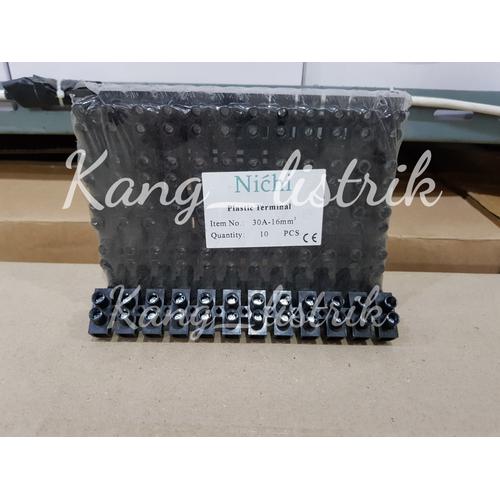 Jual Terminal Block Plastik 16mm - 30A Hitam Per 1 Batang - Hitam - Kab ...