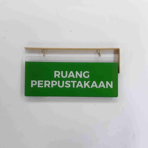 Jual Papan Nama Ruang Perpustakaan, papan Nama Akrilik Perpustakaan ...