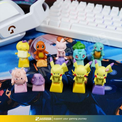 Jual Keycaps Pokemon 3D Character - Artisan Keycaps for Mechanical ...