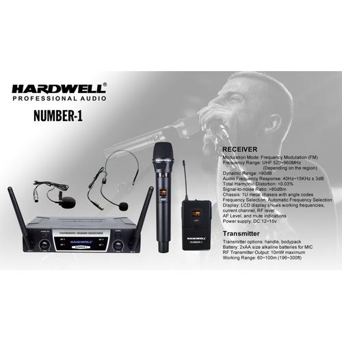 Jual Mic Wireless Hardwell Number 1 Handle Clip On Headset Original ...