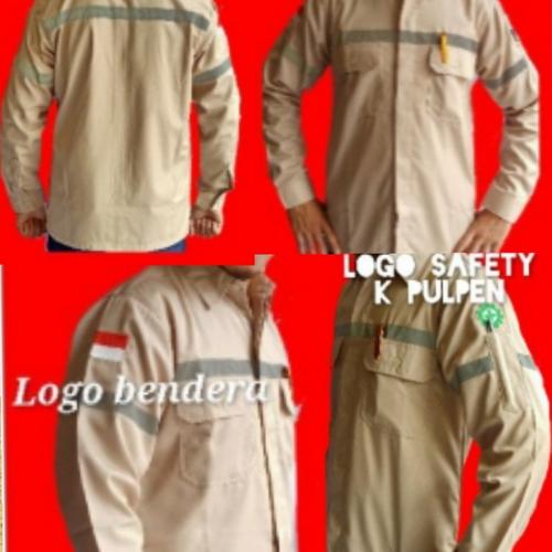 Jual Serangam proyek scotlet baju kemeja lengan panjang pria seragam ...
