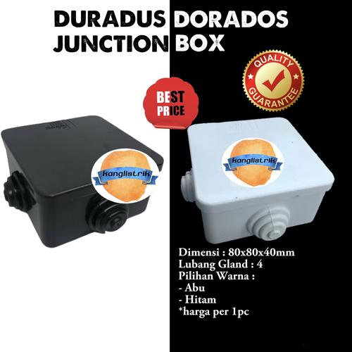 Jual DURADUS JUNCTION BOX 80x80x40 mm HITAM ABU 4LUBANG - Hitam ...