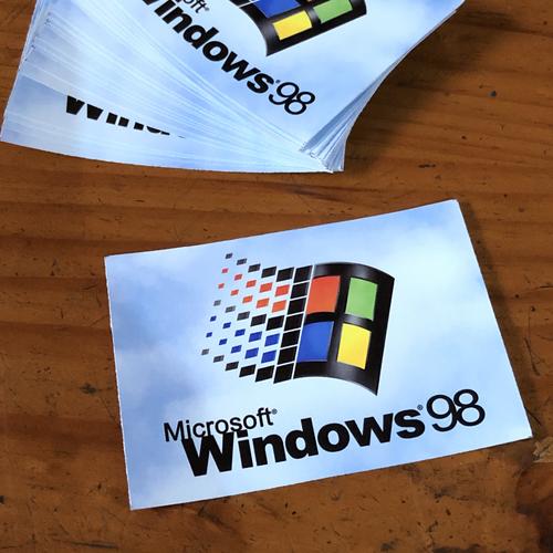 Jual Sticker Microsoft Windows 98 WAM - Jakarta Selatan - WAM corner ...