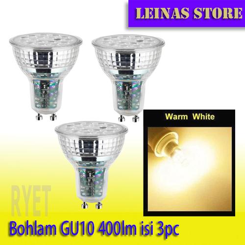 Jual Bohlam GU10 isi 3pc 230lm/ bohlam 400lm fitting 2 kaki - 1pc ...