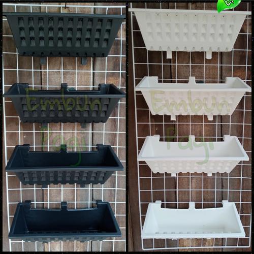 Promo Pot bunga tempel dinding argo 04 hitam putih coklat murah - Hitam ...