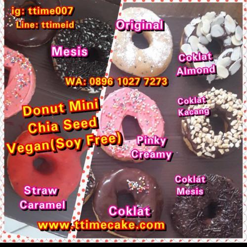 Jual Donut Vegan Chia Seed - Big (Soy Free) - Pinky Creamy - Jakarta ...
