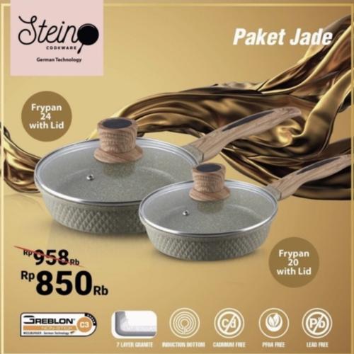 Jual Paket Jade Stein Cookware by Steincookware Diamond Granite Series ...