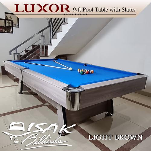 Jual Luxor Brown 9 ft Pool Table | Batu Slate Meja Billiard Biliar ...