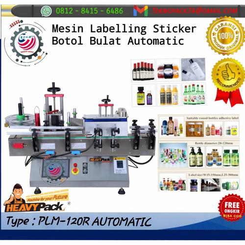 Jual Mesin Sticker / Labelling Kemasan Botol Bulat Automatis garansi ...