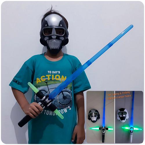 Jual Mainan Topeng Pedang StarWars - Set Kostum Cosplay Superhero Star ...