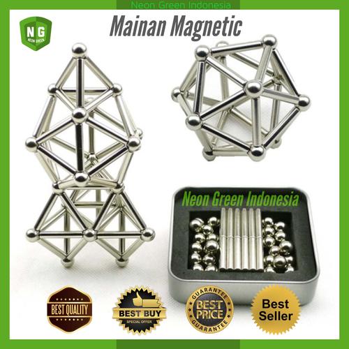 Promo Mainan Magnet Bola dan Tongkat (Magnetic Ball & Stick) Edukasi ...