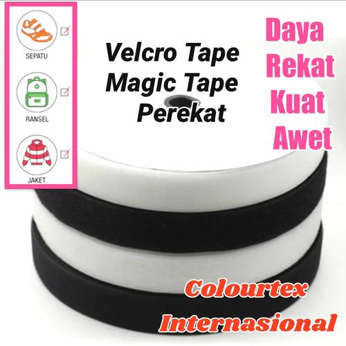 Jual Velcro Hook And Loop / Perekat Putih & Hitam 1 Inchi - Putih ...