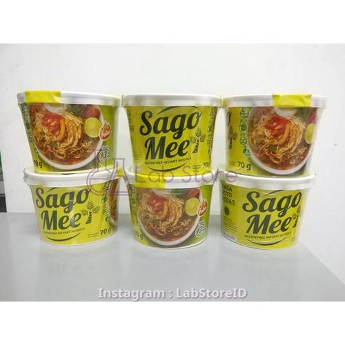 Jual Paket 6 Cup Soto Ayam SagoMee Sago Mee Mie Instan Noodle Sagu ...
