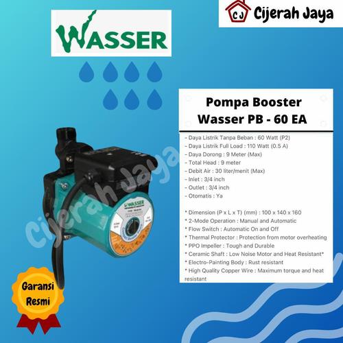 Jual Pompa Booster Wasser PB 60 EA - Kota Bandung - TB Cijerah Jaya ...