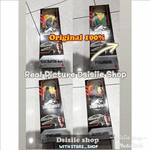 Jual Jurassic World Pteranodon - Dilophosaurus Figure Dino Original ...