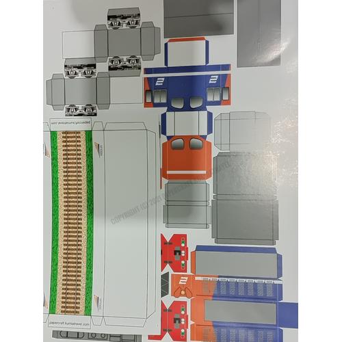 Jual Pola Papercraft Lokomotif BB 300 Perumka Skala 87 - Jakarta ...