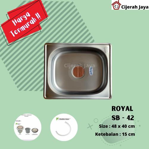 Jual BAK CUCI PIRING ROYAL SB 42 / SINK ROYAL SB 42 1 LOBANG BCP ROYAL ...