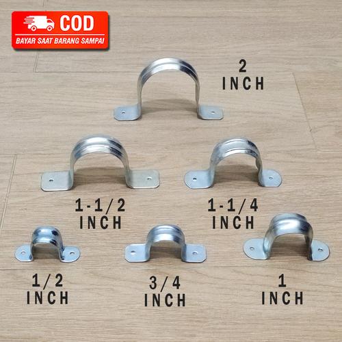 Jual KLEM PIPA PLAT / KLEM BESI / KLEM SENG 1/2 INCH SAMPAI 2 1/2 INCH ...