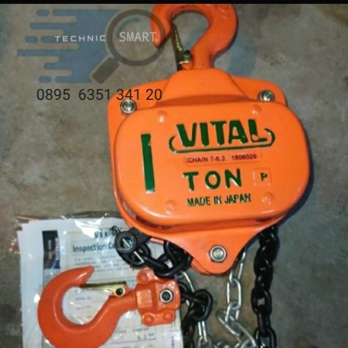 Jual Chain Block VITAL 1 Ton x 3 Meter Takel Rantai Manual Original ...