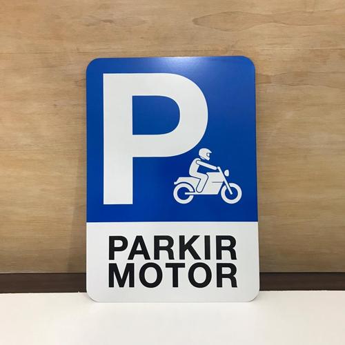Jual Sign Parkir Khusus Motor - Rambu Parkir Khusus Motor 35 x 50 ...
