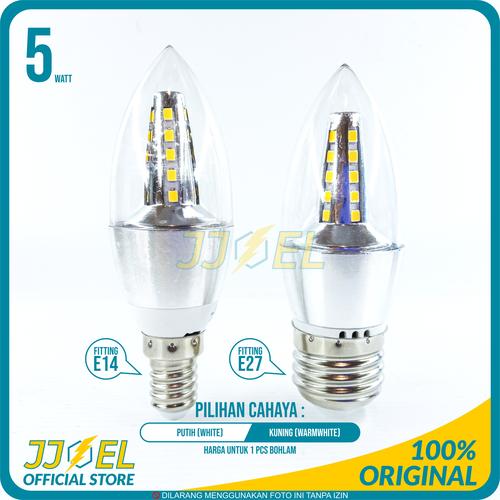 Jual Lampu LED Candle Lilin Lampu Gantung Hias 5w 5 Watt Fitting E14 / E27 - E27 Gold, Cahaya ...