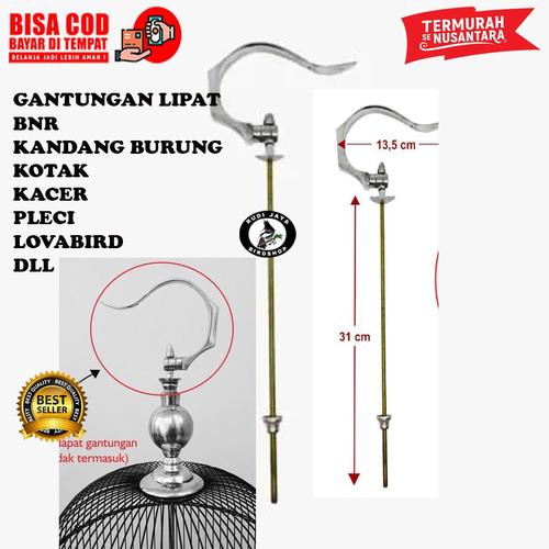 Jual GANTUNGAN LIPAT BNR ALUMUNIUM GANTUNGAN SANGKAR KANDANG KOTAK ...